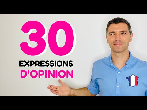 30 expressions of opinion you ABSOLUTELY NEED TO KNOW for the conversation | French all levels!