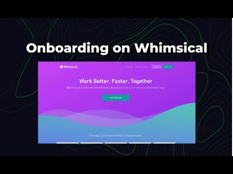 The user flow of onboarding on whimsical