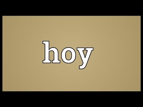 Hoy Meaning