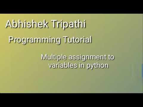 multiple assignment to variable in python, Assign same value to multiple variables