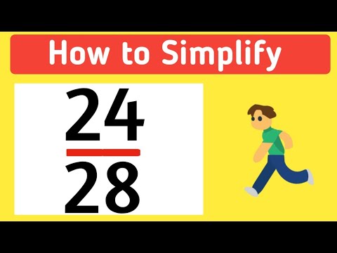 How to Simplify the Fraction 24/28 | 24/28 Simplified