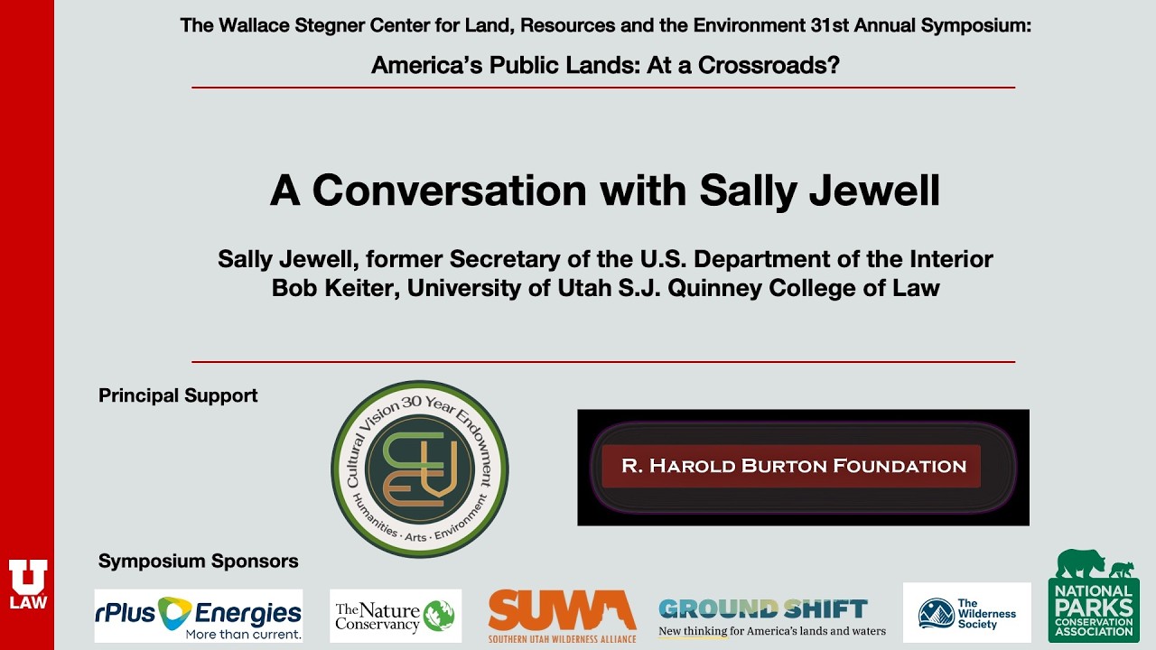 Keynote: Sally Jewell (Stegner Symposium 2026)