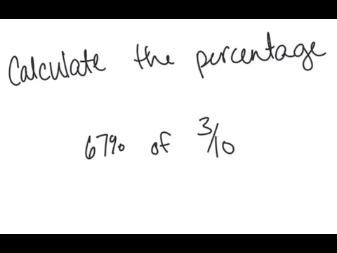 Percentage: Find 67% of 3/10