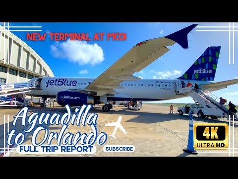 4K INCREDIBLE FULL TRIP REPORT - BQN TO MCO - NEW TERMINAL C