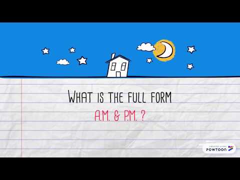 Full form of A.M. And P.M. ...In a nutshell