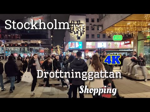 Exploring STOCKHOLM'S Favorite Shopping Street Drottninggatan and Shopping Areas Nearby 4K 2025