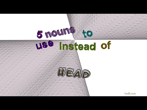 head - 6 nouns synonym to head (sentence examples)