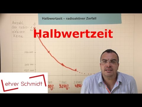 Halbwertzeit - radioaktiver Zerfall | Physik - Atomphysik | Lehrerschmidt
