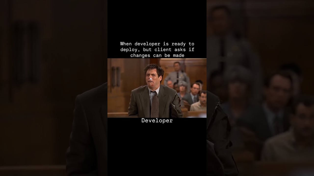 When the Developer Is Ready to Deploy… But the Client Wants Changes 😩💻 | #DevLife #Shorts