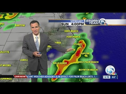Video weather forecast on NewsChannel 5 at 6