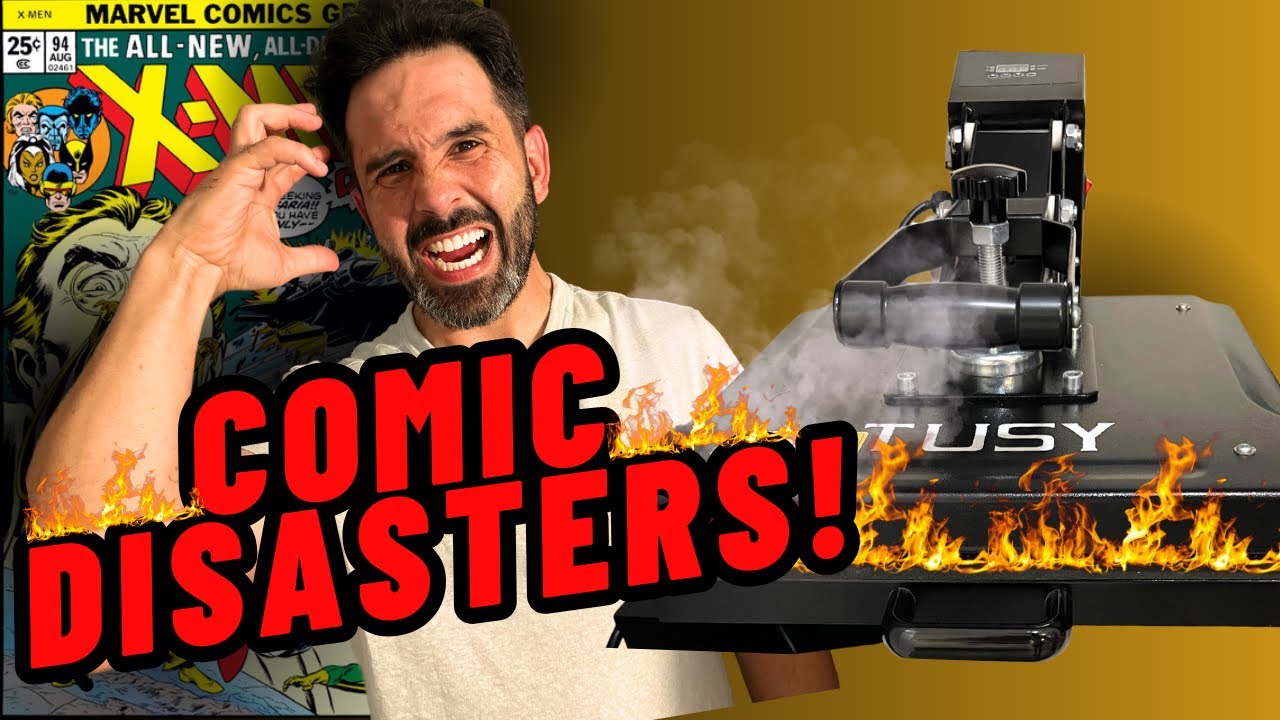 How to ruin your comics!  TOP 5 COMIC BOOK PRESSING FAILS. I LOST THOUSANDS…