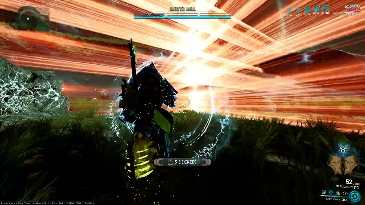Warframe - Using Dante's Light Verse To Avoid Damage.
