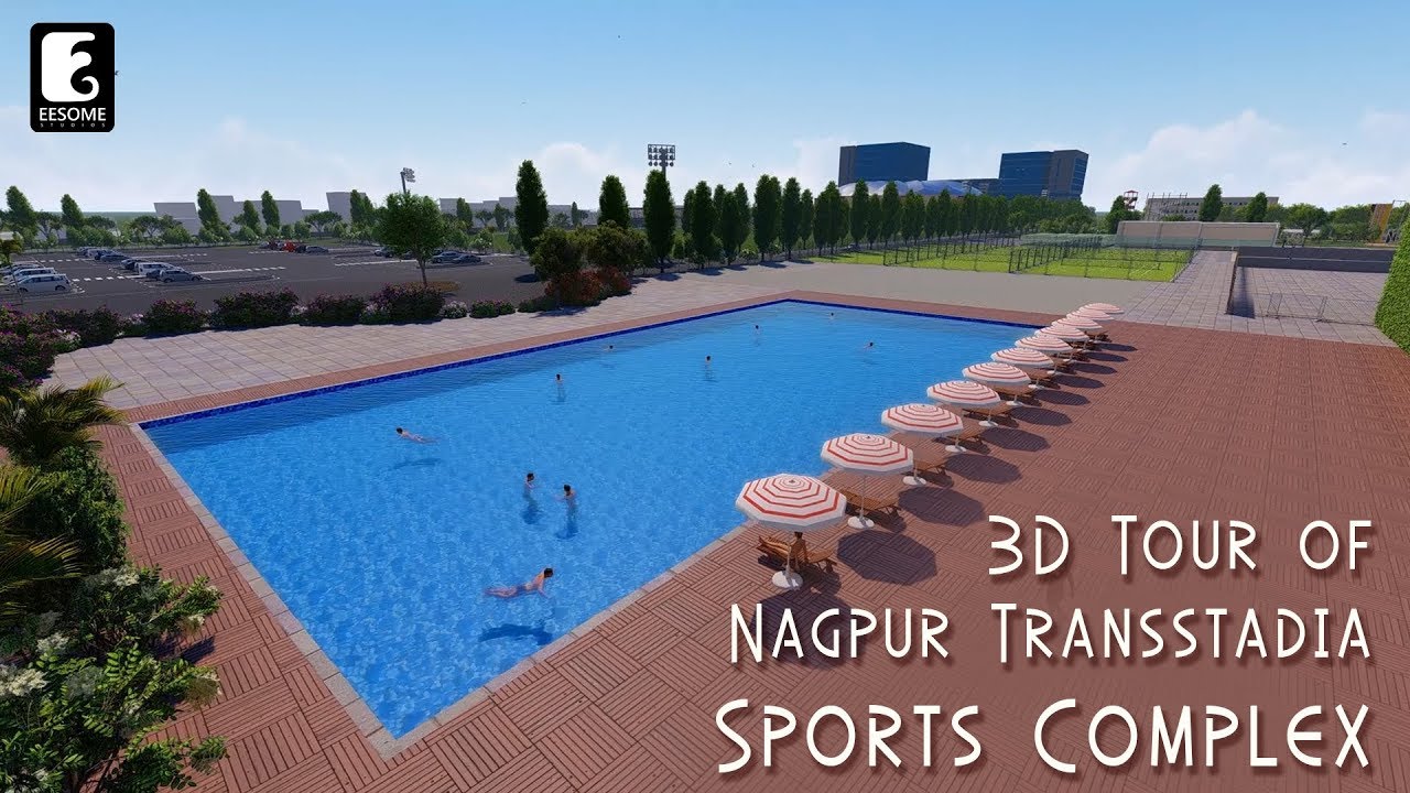 3D Visualization of International Multi Sport Facility | 3D visualization company, Mumbai