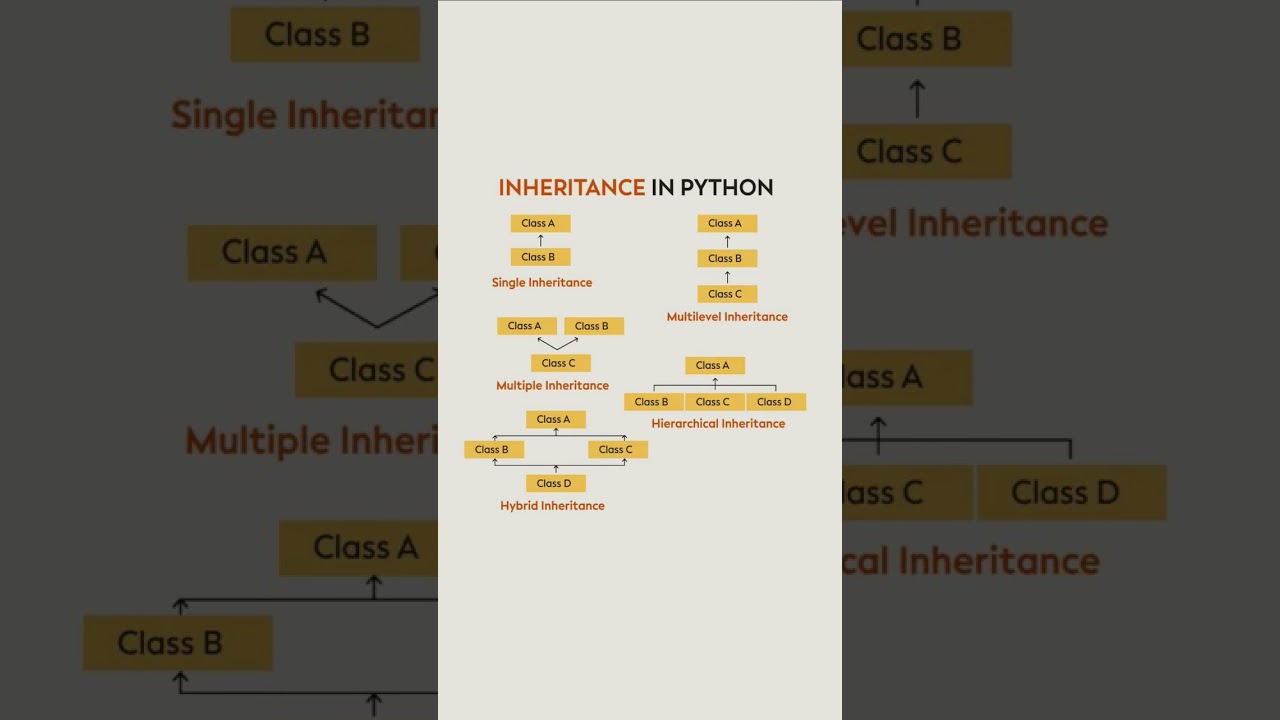 Inheritance in Python Explained 🐍 #python #programming #learnpython #pythoncode #viral #webdevelop