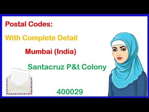 Postal Code of Santacruz P&t Colony Mumbai City of India list of Zip Codes