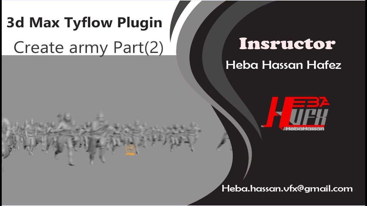 Tyflow Creating army part02