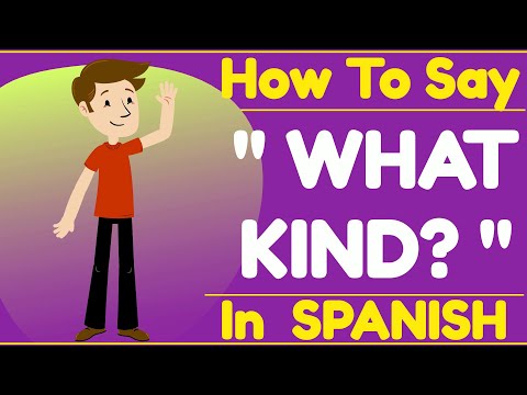How to ask "WHAT KIND OF" in SPANISH