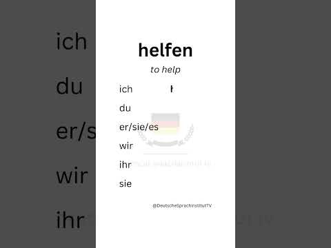 HELFEN Conjugation (Present) | German Verbs (Learn German Fast!) #german #conjugation #lerndeutsch