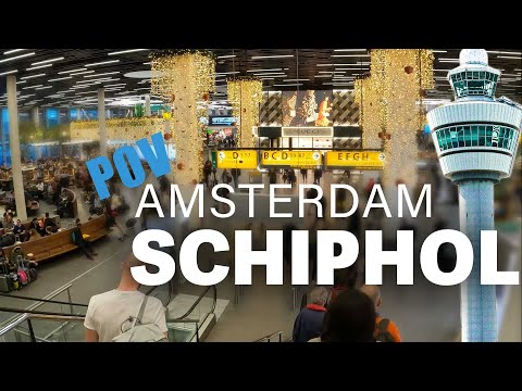 AMSTERDAM SCHIPHOL | Full POV walkthrough from Entrance to Gate