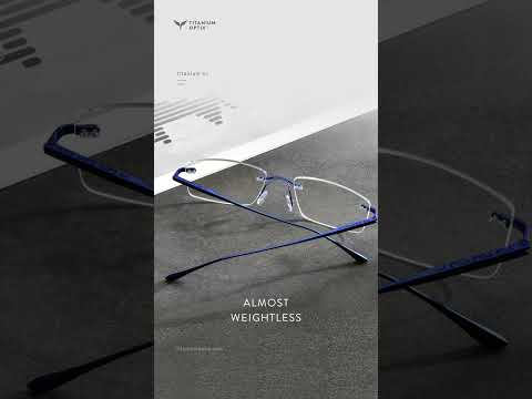 Best Rimless Eyeglasses Frames for Men, Pure Titanium Eyewear