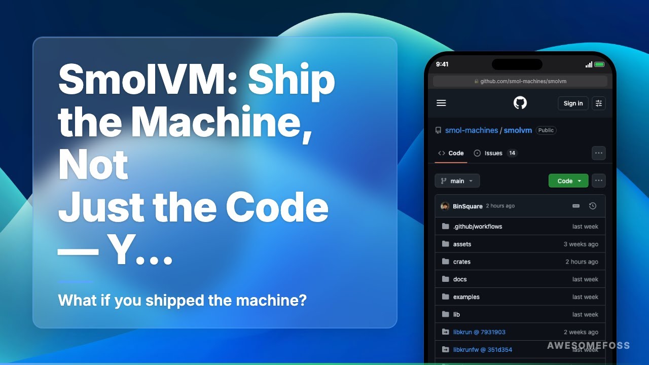 SmolVM: Ship the Machine, Not Just the Code — YC-Backed VMs That Boot in 200ms