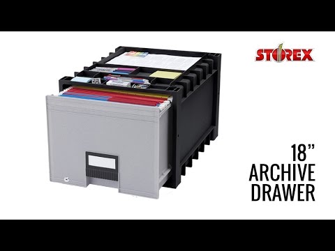 Systems Storex 24Inch Archive Locking Storage Box for Legal ...