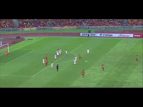Tendangan Bebas Andik Vermansyah Hampir Bobol Gawang Sevilla | Selangor FA vs Sevilla 2017