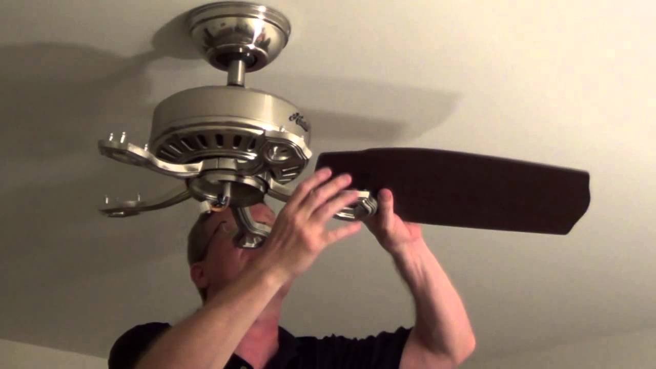 Installing a Ceiling Fan - Ceiling Fan With Light - Ball and Socket Style