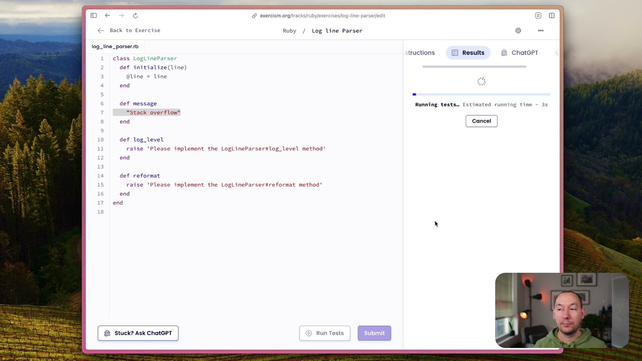 Let's Code: Exercism! - 02 Ruby Log line Parser