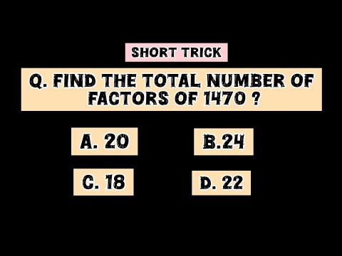 Find the total number of factors of 1470 ? Find total number of factors