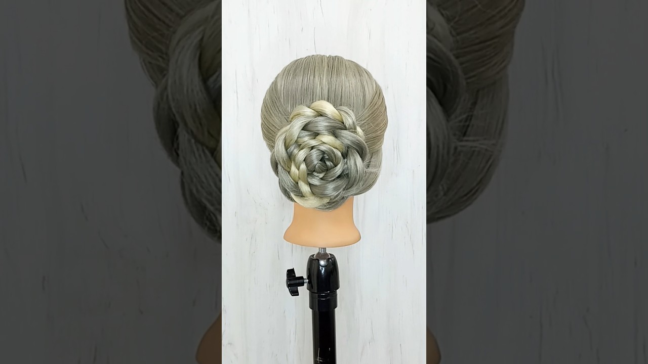 Braided Bun Tutorial #braidedbun #braidedbuntutorial