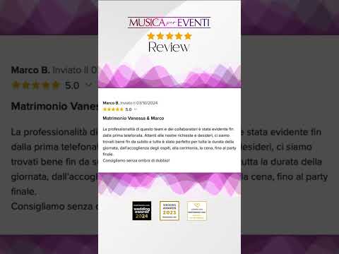 Recensione, Review, Matrimonio | musica-per-eventi.com