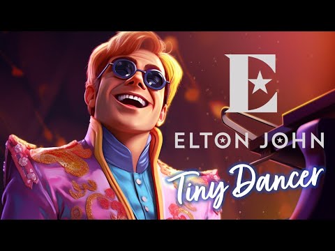 Elton John, Tiny Dancer | AI Illustrated LYRICS | Classic Disney Animation Art Style