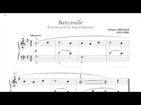 Barcarolle (The Tales of Hoffmann) - Offenbach (page 74, Adult Piano Adventures Classics Book 1)