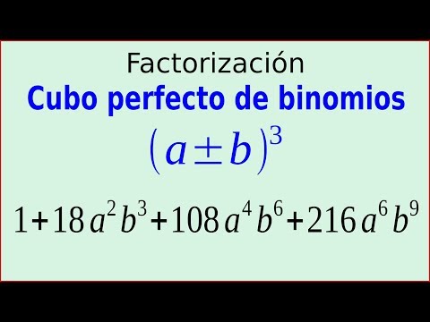 Cubo perfecto de binomios (a+b)^3 |No.21| Factorización