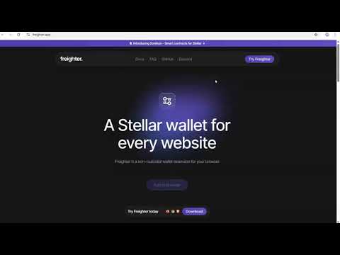 Freighter Wallet: Download, Set Up & Fund with Stellar Testnet XLM
