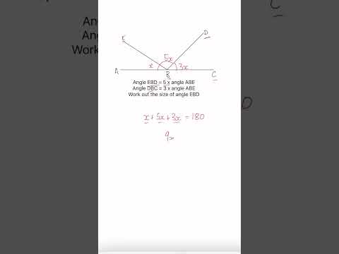 AQA 2023 Maths Paper 1 Answer: Angles on a straight line! #maths #gcse #paper1 #gcse2023