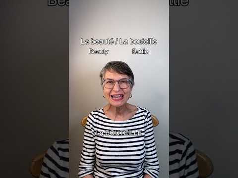 How to say "La beauté" (beauty) 💅 and "La bouteille" (bottle) 🍾 in French! 🇫🇷
