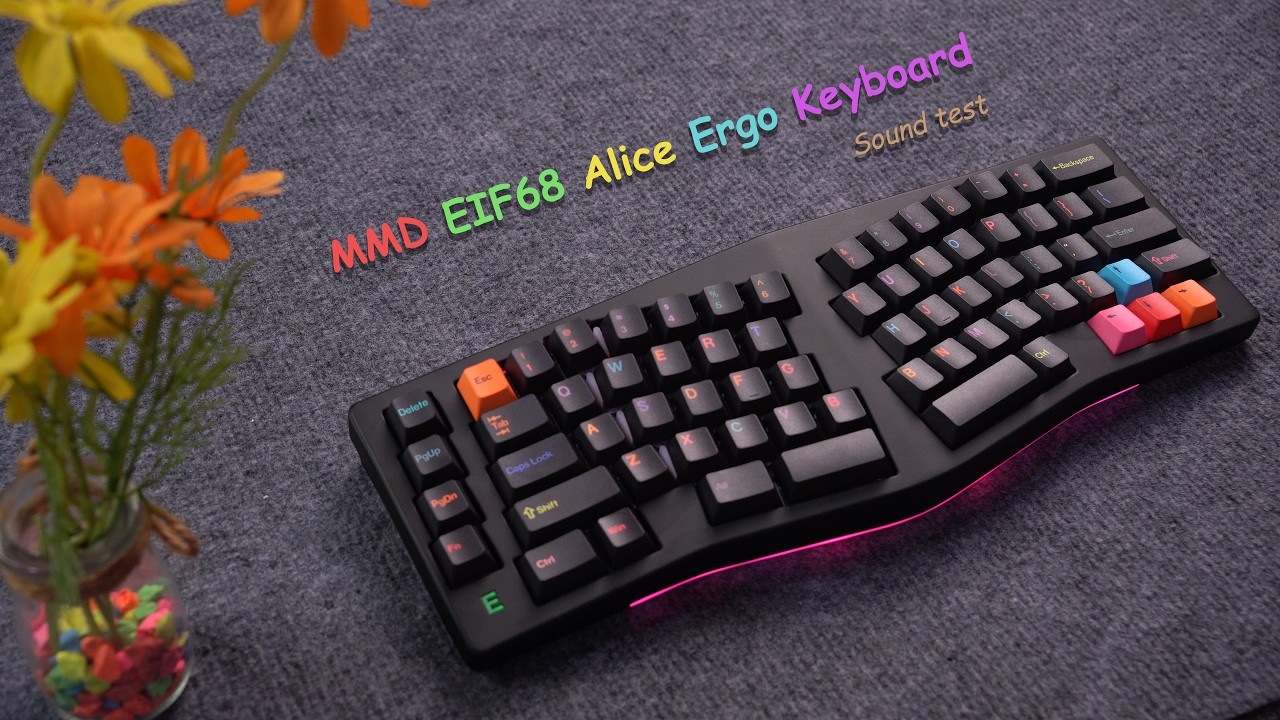 MMD EIF68 Alice Ergo - Phím Alice full build kèm kê tay giá rẻ nhất hiện nay #keyboard #banphim