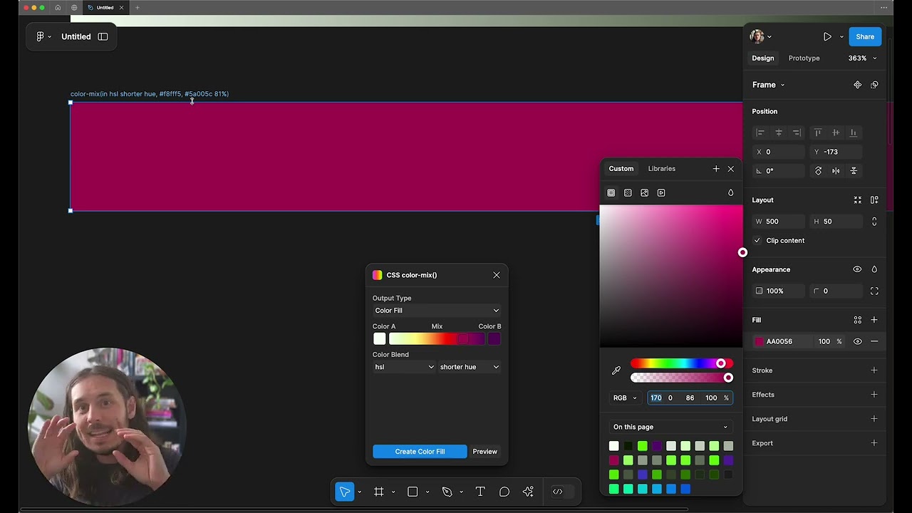 CSS color-mix() Plugin | Figma