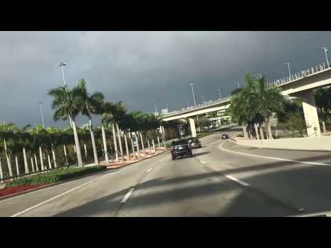 Driving to Miami International Airport January-2017