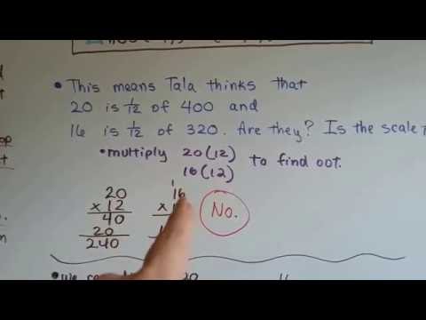 Grade 8 Math #10.2d, Dilations - Find Scale factor in a word problem