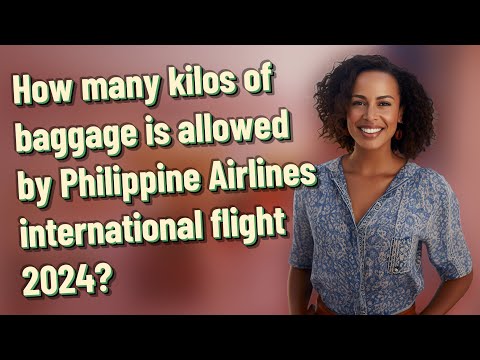 How many kilos of baggage is allowed by Philippine Airlines international flight 2024?