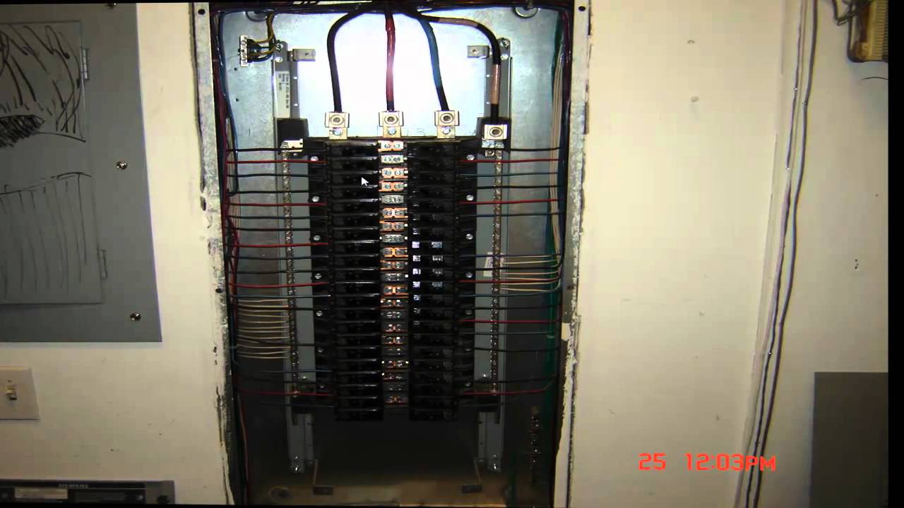 Electrical Wiring- 3 phase panel detail