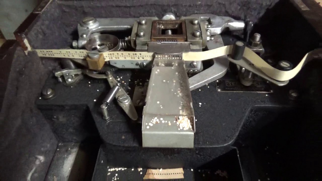 Kleinschmidt Teletype WPE3 Wheatstone Continental Code Teletype ( Automatic Telegraph ).