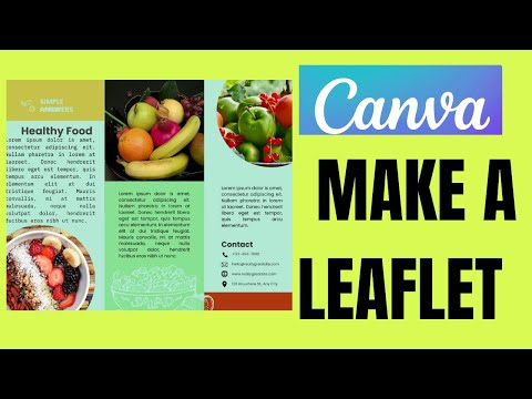 HOW TO MAKE A LEAFLET ON CANVA
