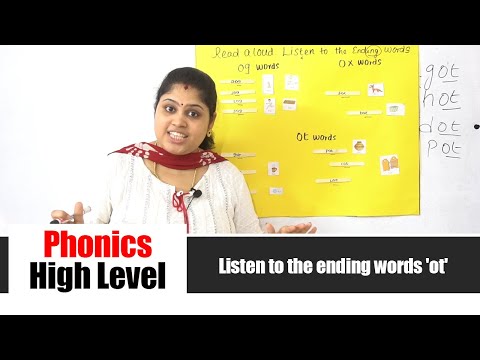 Listen to the ending words 'ot' | Phonics High Level Part-9 | Phonic Sounds | Speaking Practice