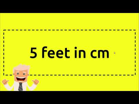 5 feet in cm