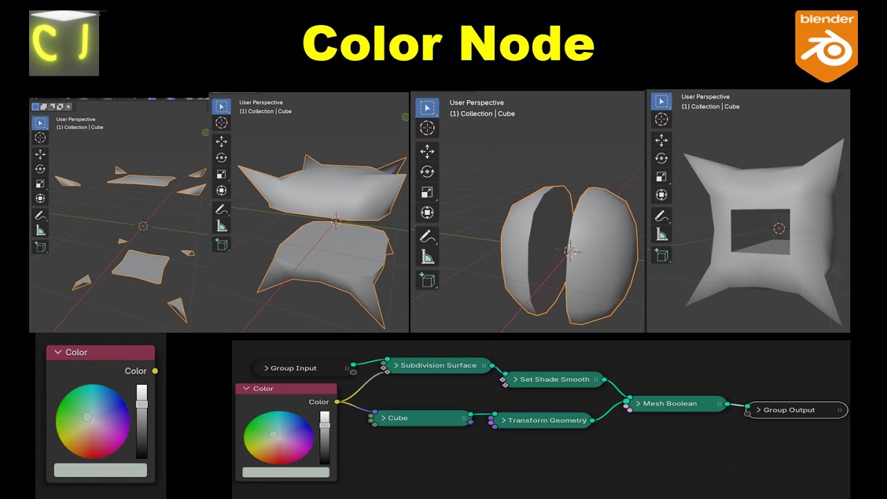 Color Node - Geometry Nodes in Blender