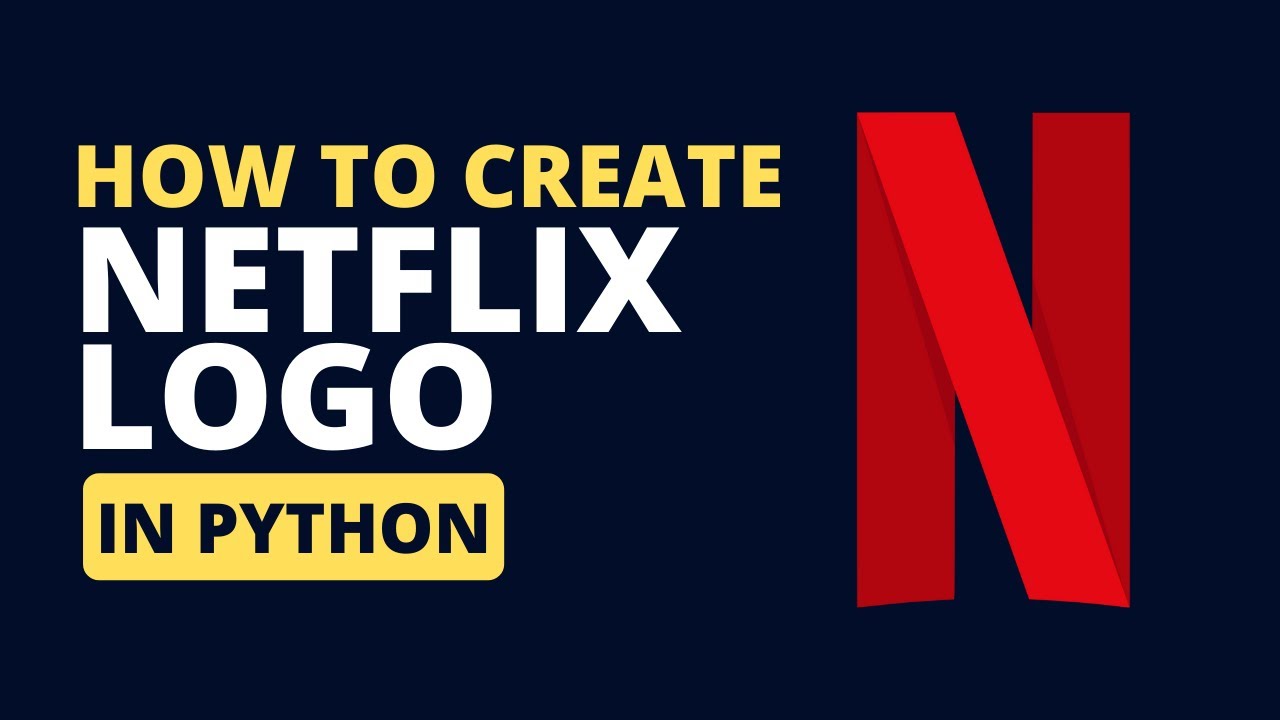 How to create #netflix #logo in #python | #pythontutorial  #vscode #howto #programming